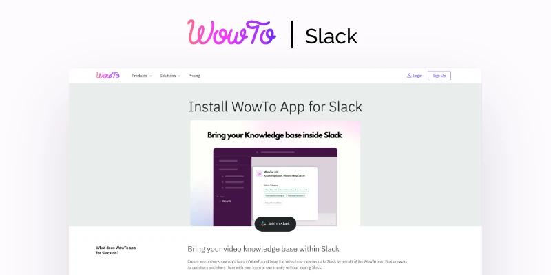 WowTo - Slack